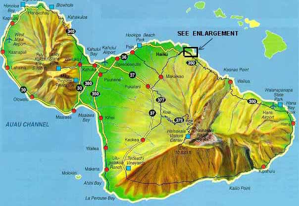 Click On Maui Map For Full Size